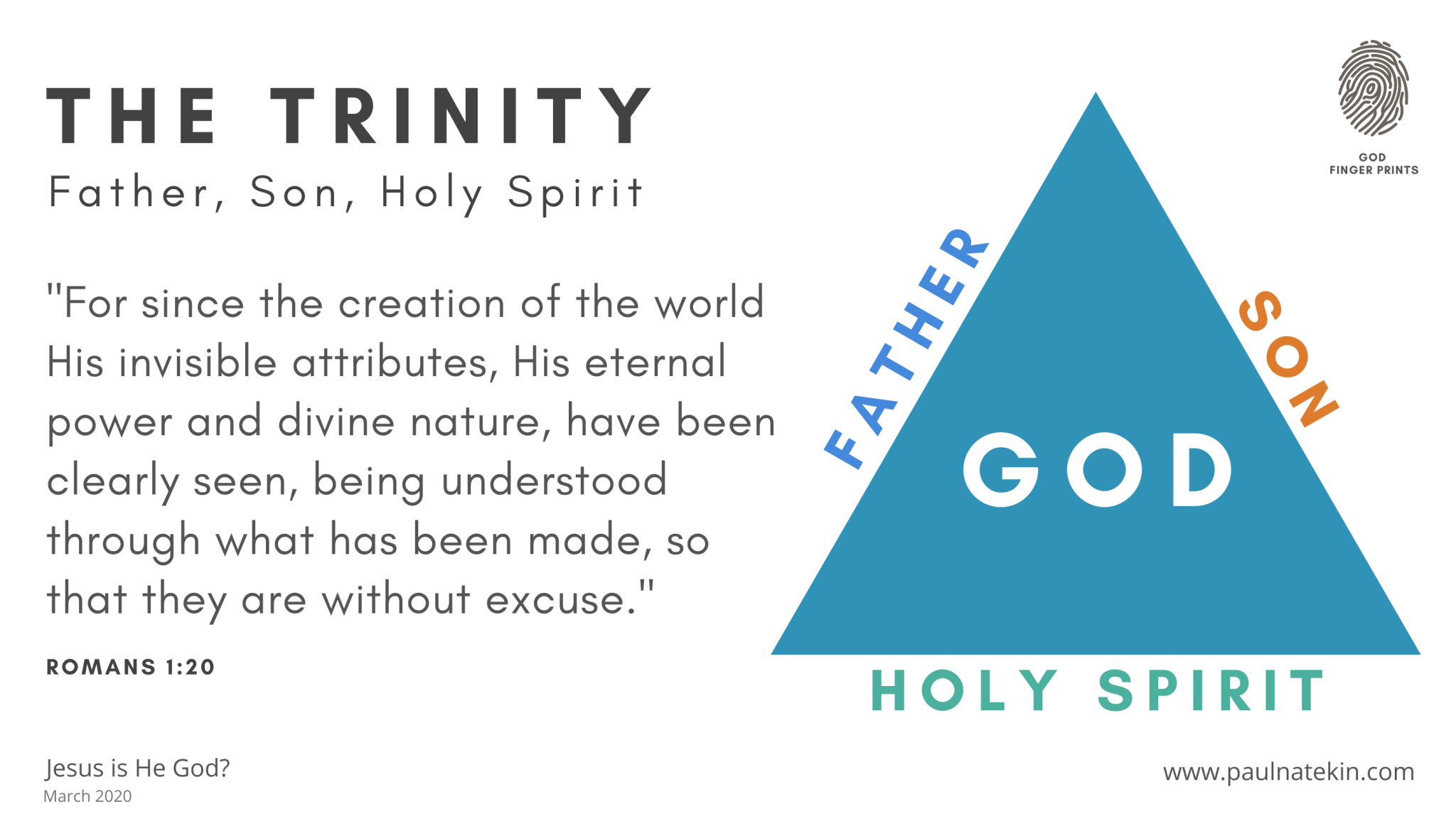 JESUS, IS HE GOD? // MODALISM – Paul Natekin